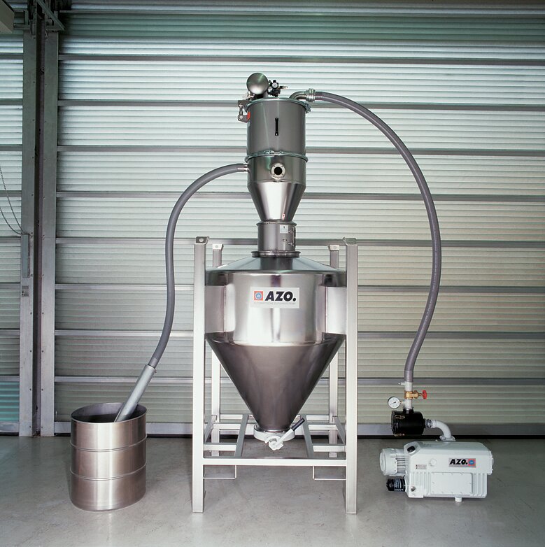 P-Type Receiver for Powdery Bulk Materials