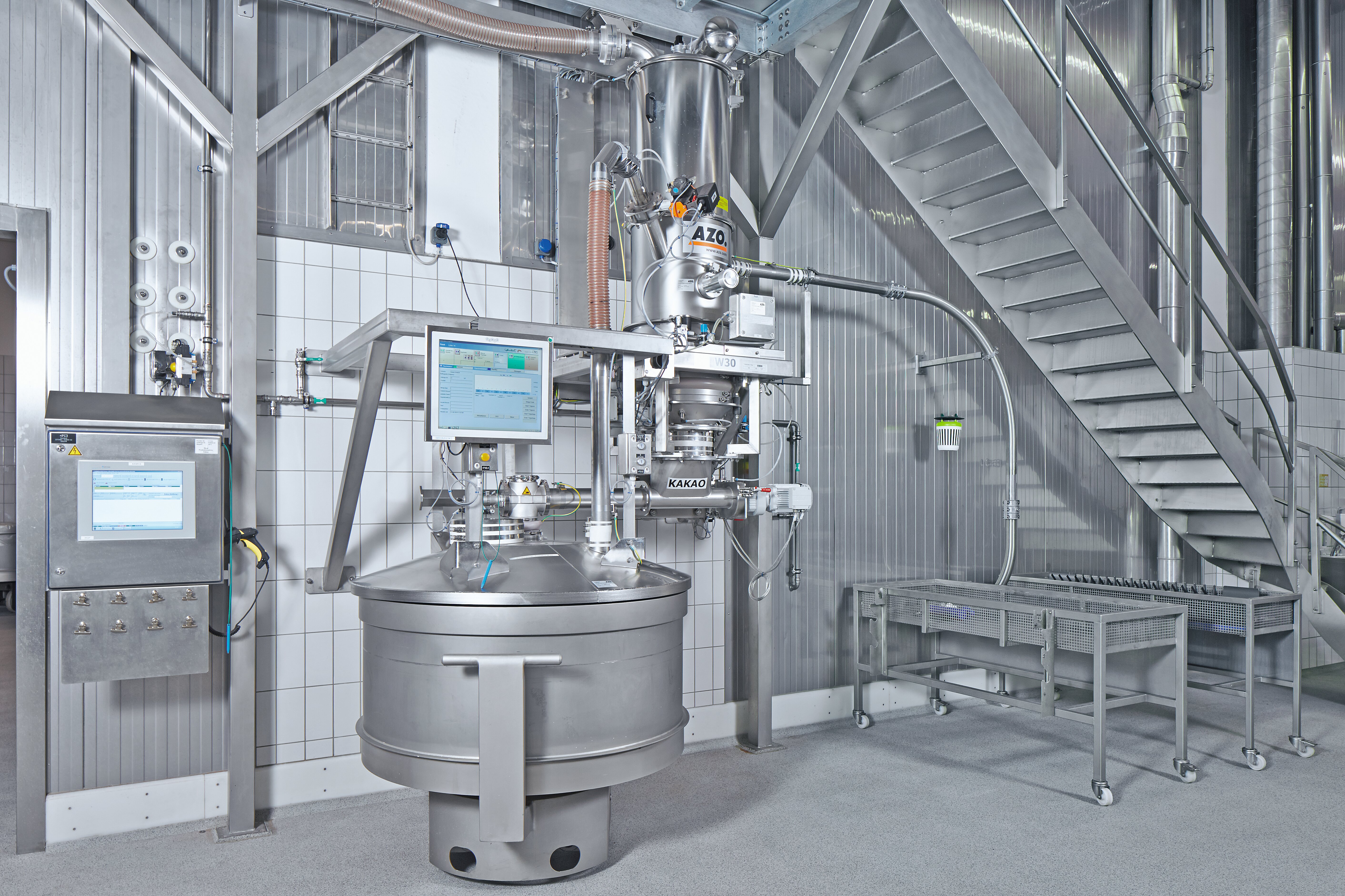 Vacuum weighing systems for large and medium-sized components