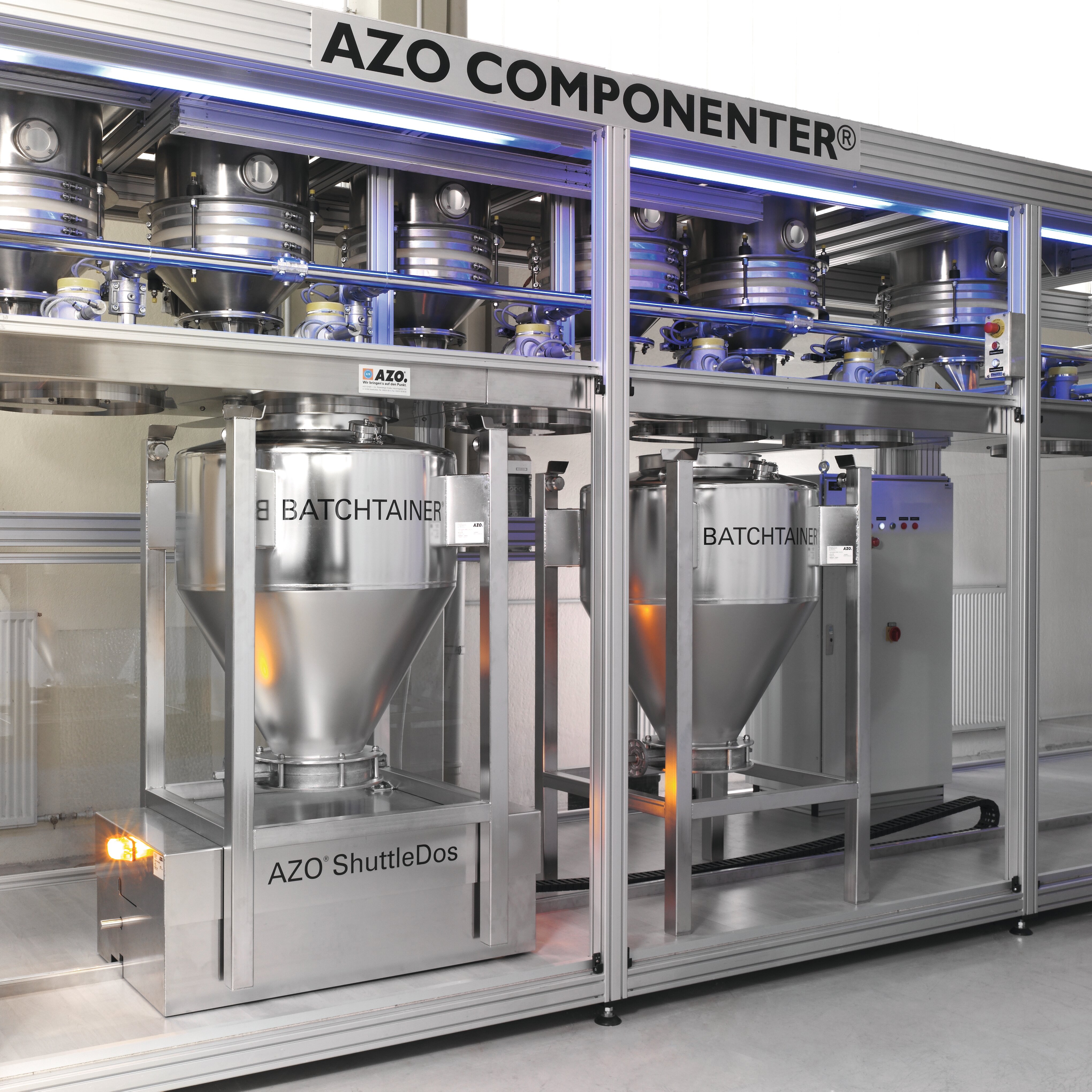 AZO COMPONENTER® | disposición lineal con contenedor móvil